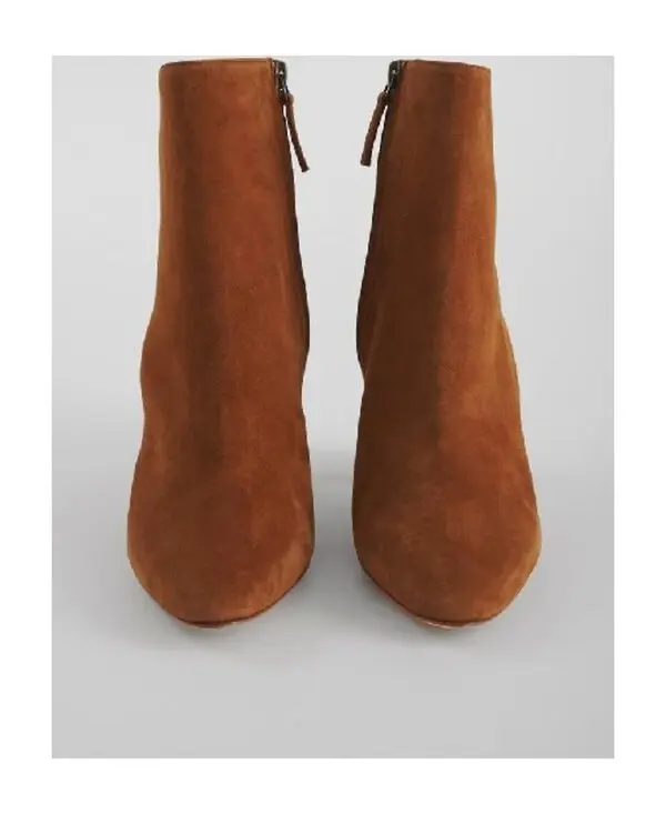 Manolo Blahnik Pointed Toe Zip Up Ankle Boots