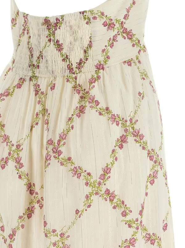 TWINSET Floral Halterneck Maxi Dress