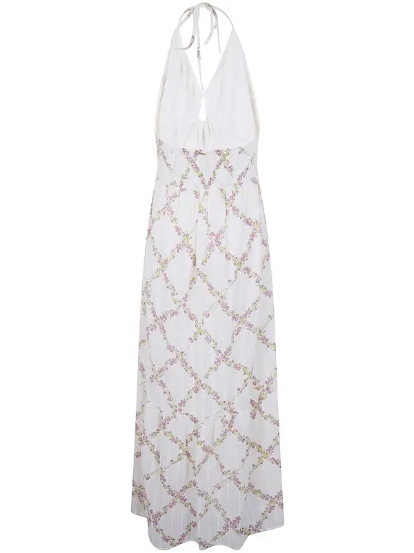 TWINSET Floral Halterneck Maxi Dress