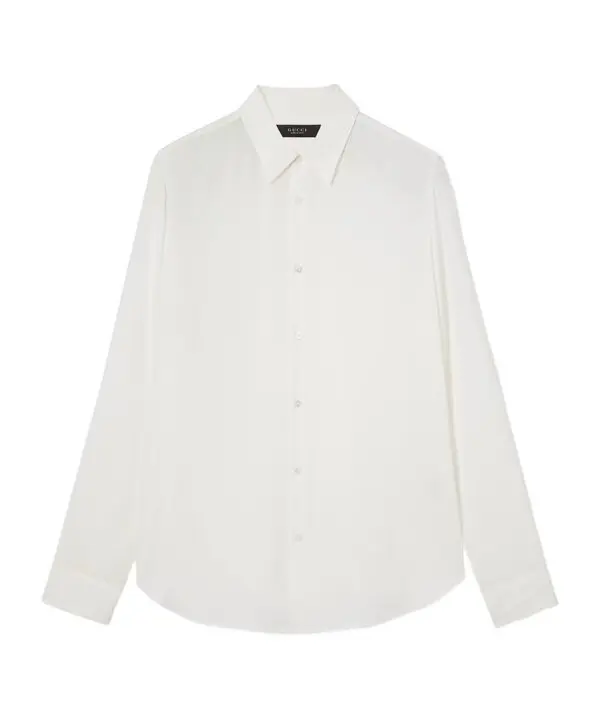 Gucci Collared Long-sleeve Shirt