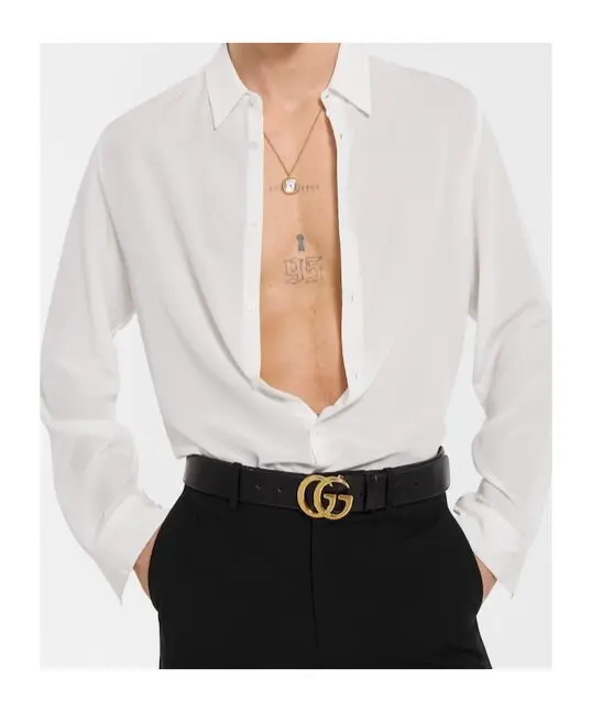 Gucci Collared Long-sleeve Shirt