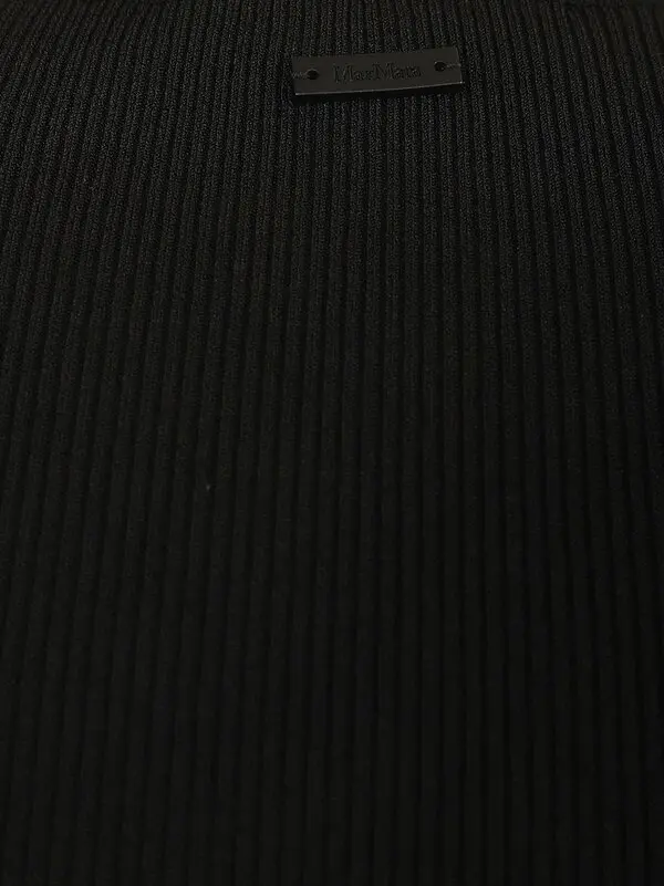 Max Mara Ghiro Ribbed Knit Tank Top - Black