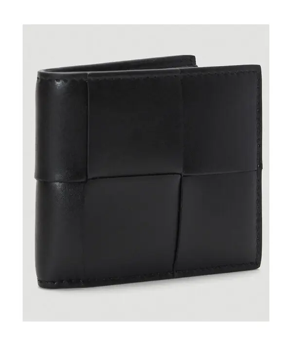 Bottega Veneta Intrecciato Bifold Wallet - Black