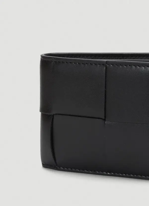 Bottega Veneta Intrecciato Bifold Wallet - Black