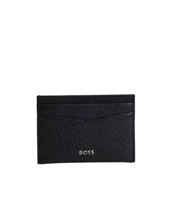 Hugo Boss Soft-leather Wallet With Polished Hardware - Black