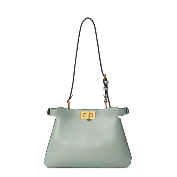Fendi Peekaboo Soft Small Shoulder Bag - Green
