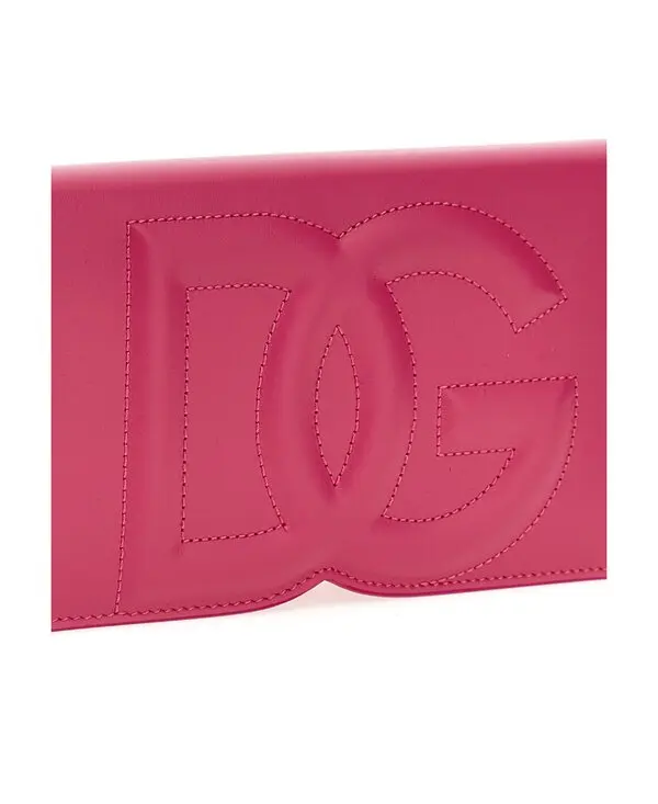 Dolce & Gabbana Logo Embossed Shoulder Bag