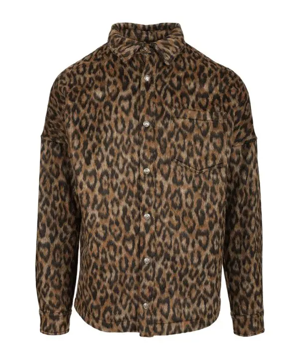 Palm Angels Leopard Printed Shirt