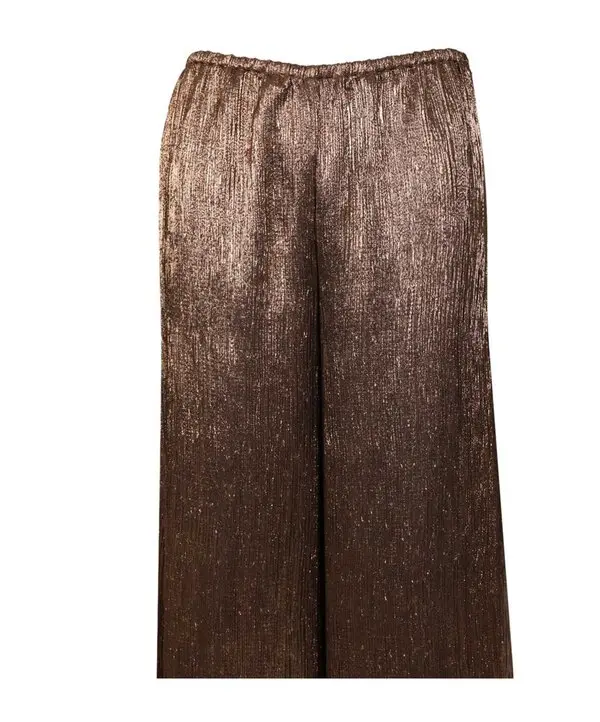 FORTE_FORTE Metallic Wide Leg Trousers