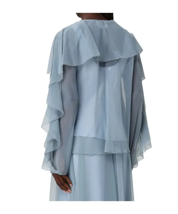 FORTE_FORTE Ruffled Cover-up With Button Closure