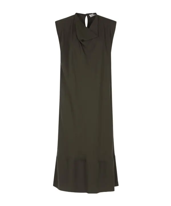 LEMAIRE Sleeveless Flared Dress - Black