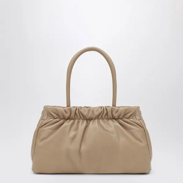 Prada Double Handle Shoulder Bag - Sand-colored