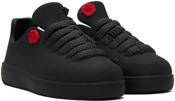 Burberry Bubble Charm-embellished Sneakers - Black