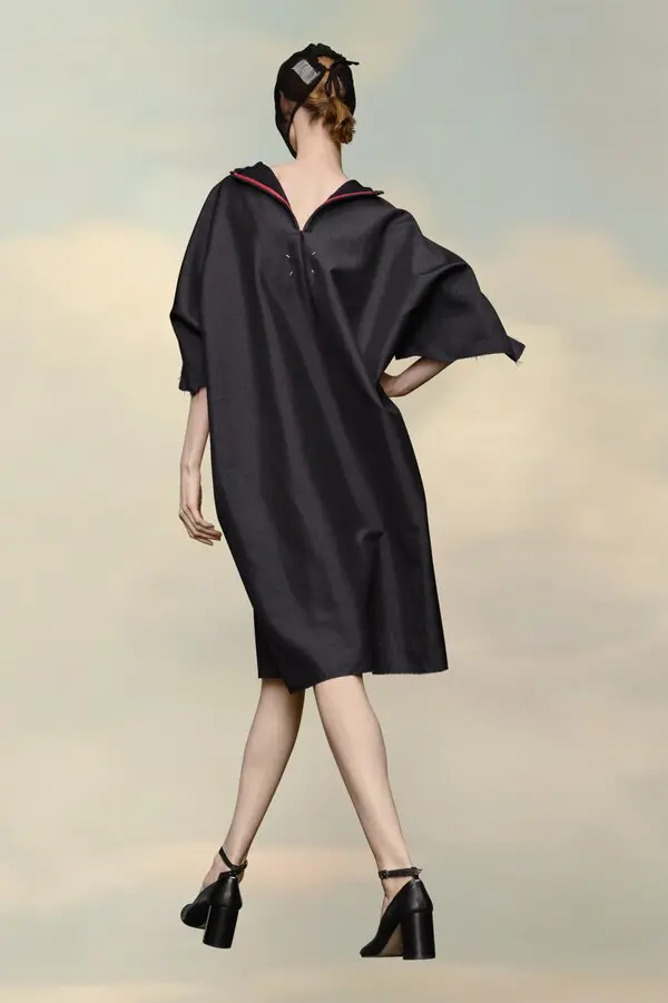 MAISON MARGIELA Crewneck Frayed Edge Dress