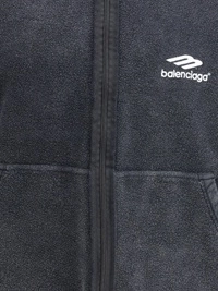 Balenciaga Logo Embroidered Zip-up Jacket