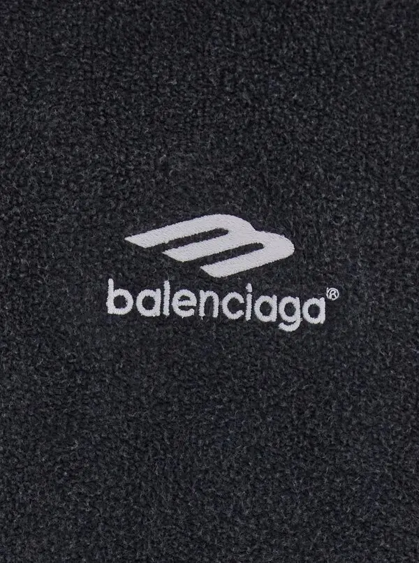 Balenciaga Logo Embroidered Zip-up Jacket