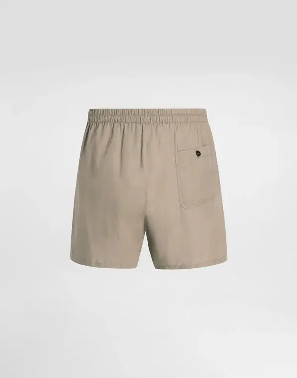 Dolce & Gabbana Cotton Poplin Boxer Shorts - Beige