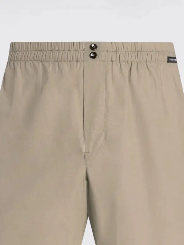 Dolce & Gabbana Cotton Poplin Boxer Shorts - Beige