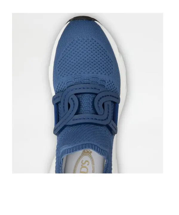 TOD'S Logo-patch Low-top Sneakers - Blue