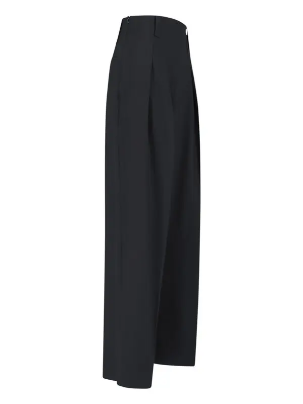 Victoria Beckham Pleated Trousers - Black