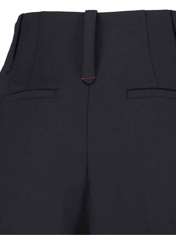 Victoria Beckham Pleated Trousers - Black