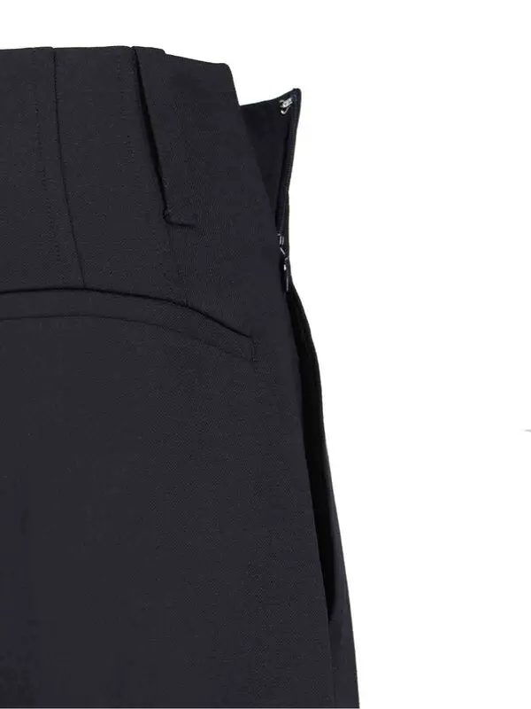 Victoria Beckham Pleated Trousers - Black