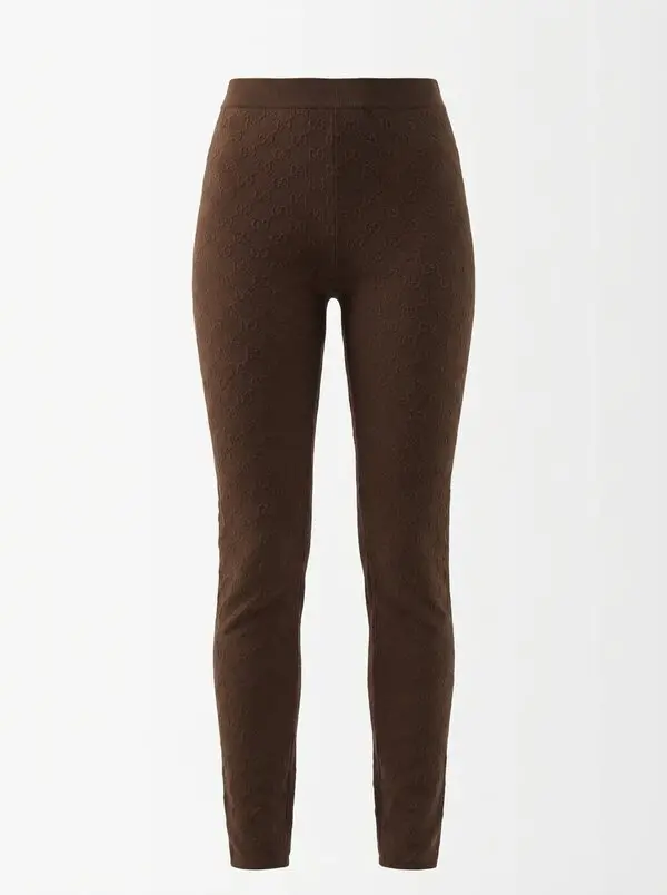 Gucci Gg Jersey Jacquard Leggings