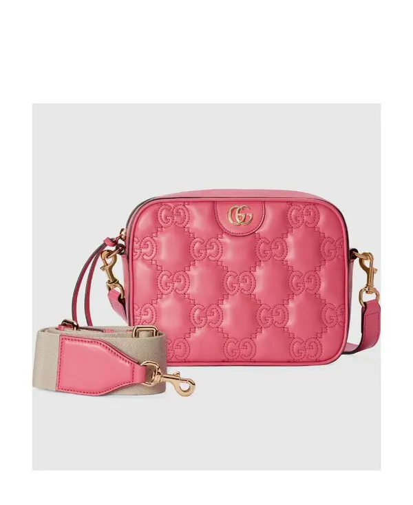Gucci Gg Matelassé Zip-up Crossbody Bag