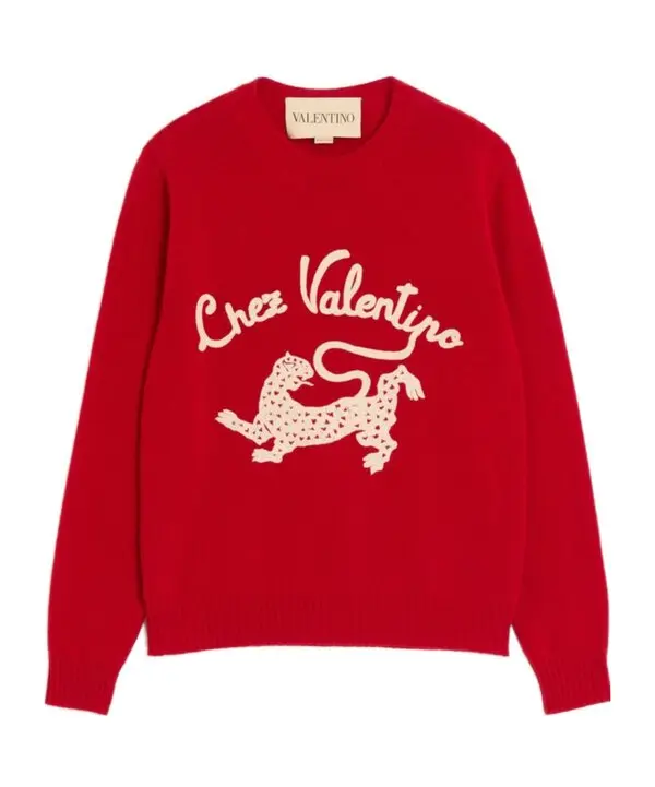 Valentino Garavani Embroidered Crewneck Jumper