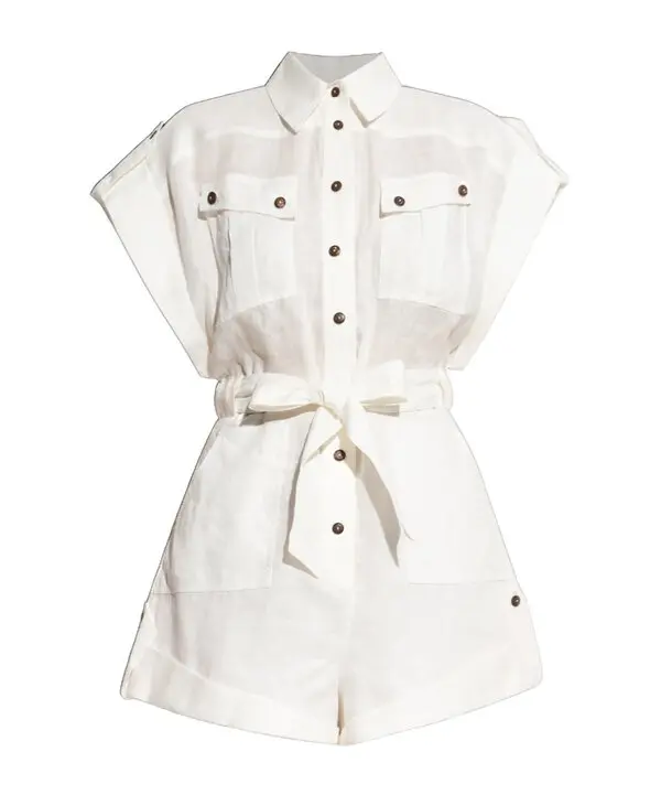 Zimmermann Rhiannon Playsuit - White