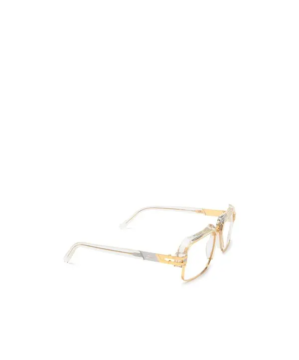 Cazal Geometric Frame Engraved Logo Eyeglasses