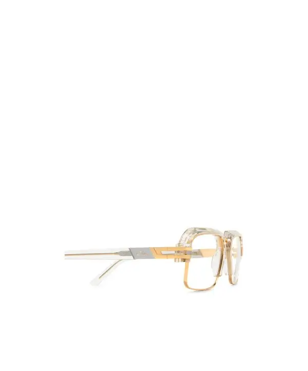 Cazal Geometric Frame Engraved Logo Eyeglasses