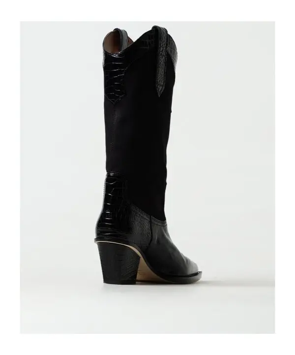 Paris Texas Rosario 60mm Paneled Boots - Black