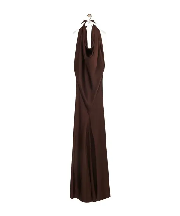 Loewe Long Halterneck Satin Dress