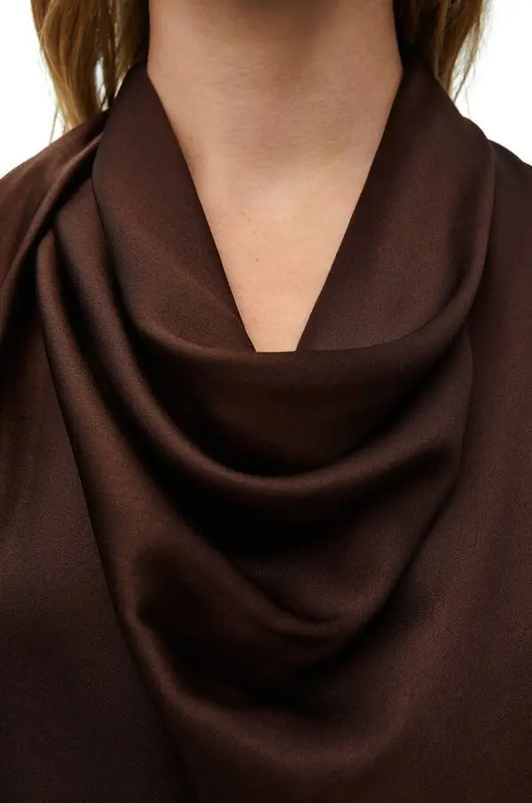 Loewe Long Halterneck Satin Dress