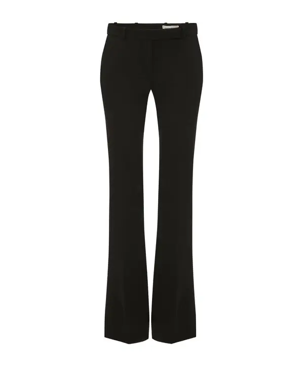 Alexander McQueen Tailored Flared Trousers - Black