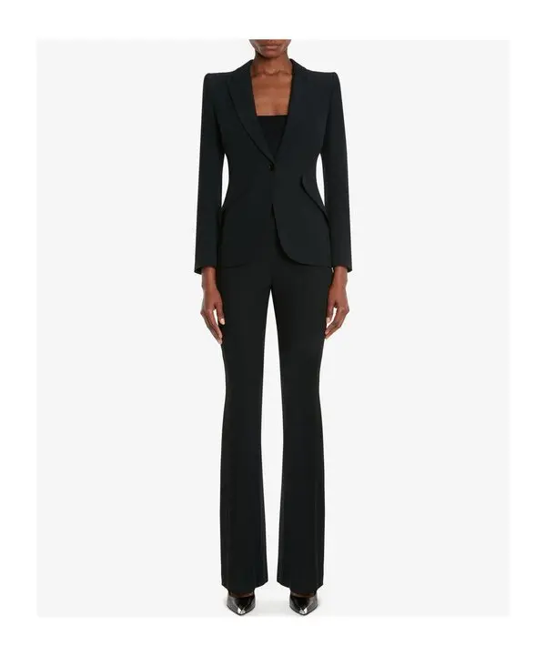 Alexander McQueen Tailored Flared Trousers - Black