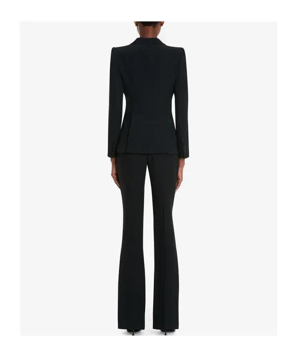 Alexander McQueen Tailored Flared Trousers - Black