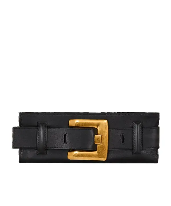 Balmain Anthem Clutch Bag - Black