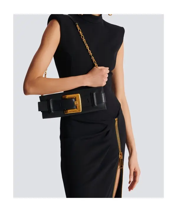 Balmain Anthem Clutch Bag - Black