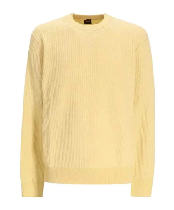 Hugo Boss Ribbed Cotton Pullover Sweater