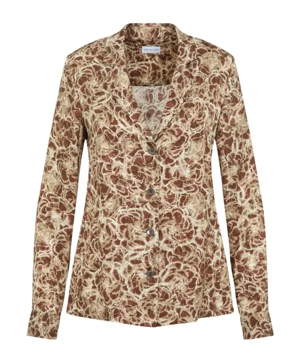 Dries Van Noten Printed Long-sleeve Shirt