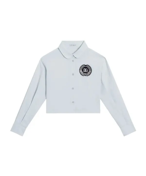 Dolce & Gabbana Cropped Shirt With Tab Collar