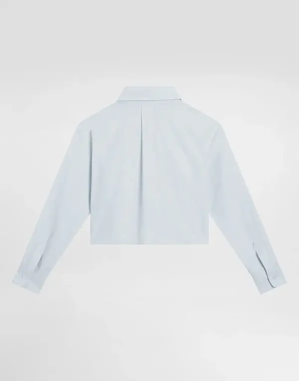 Dolce & Gabbana Cropped Shirt With Tab Collar