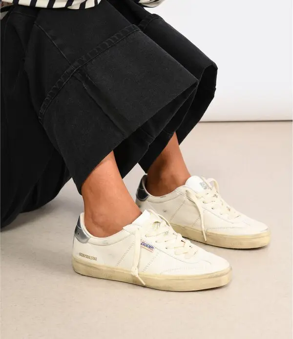 GOLDEN GOOSE Soul Star Lace-up Sneakers - White