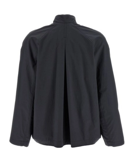 LEMAIRE Ascot Blouse With Rounded Hem - Charcoal