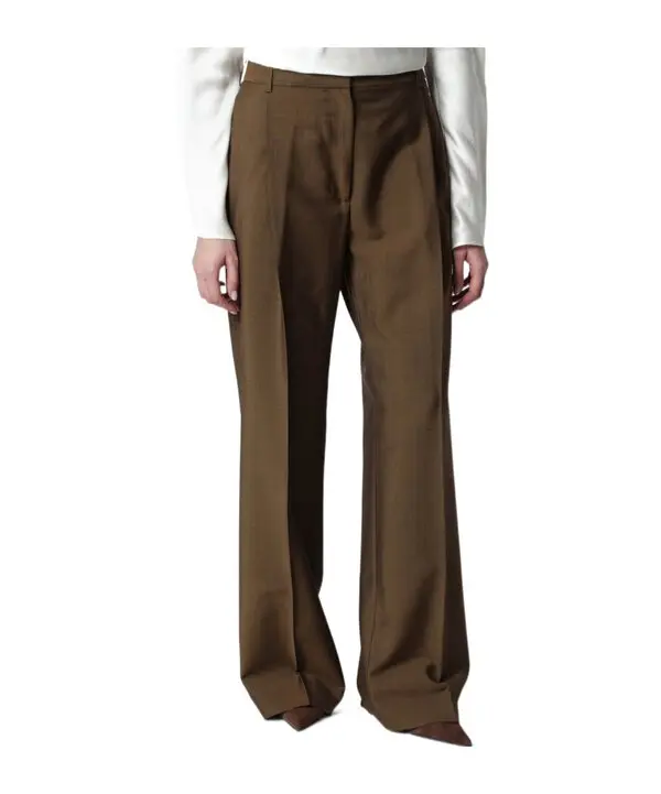 RÓHE Pleated Wide-leg Trousers - Green