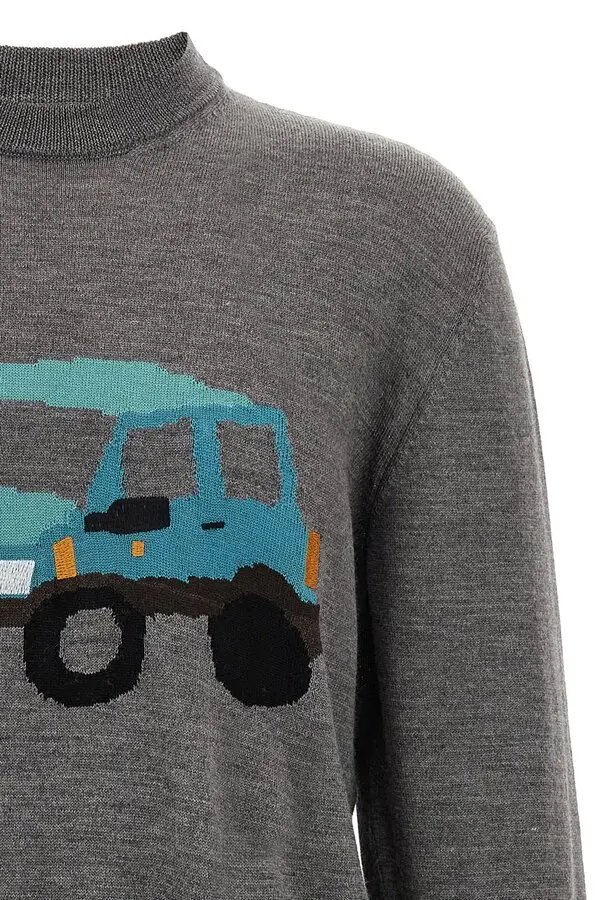 MAGLIANO Graphic Detailed Crewneck Sweater - Black