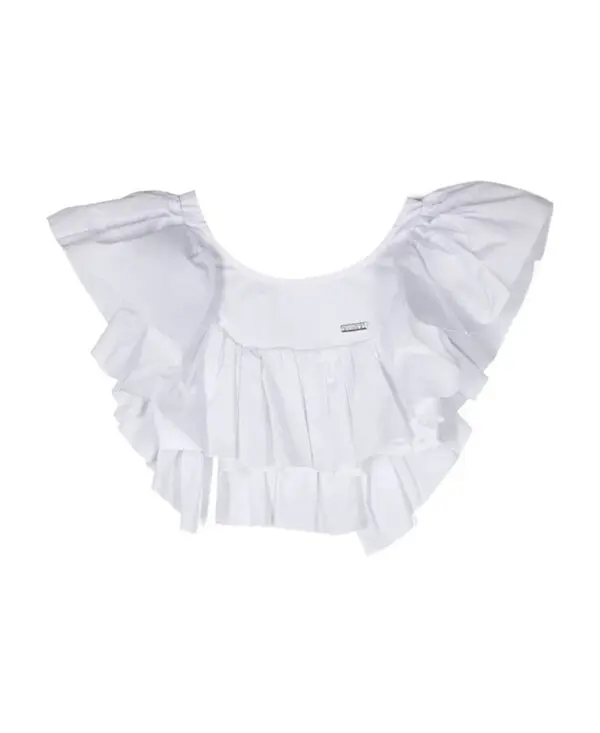 Monnalisa Ruffled Cropped Blouse