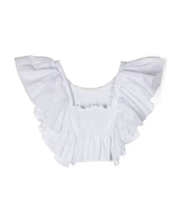 Monnalisa Ruffled Cropped Blouse